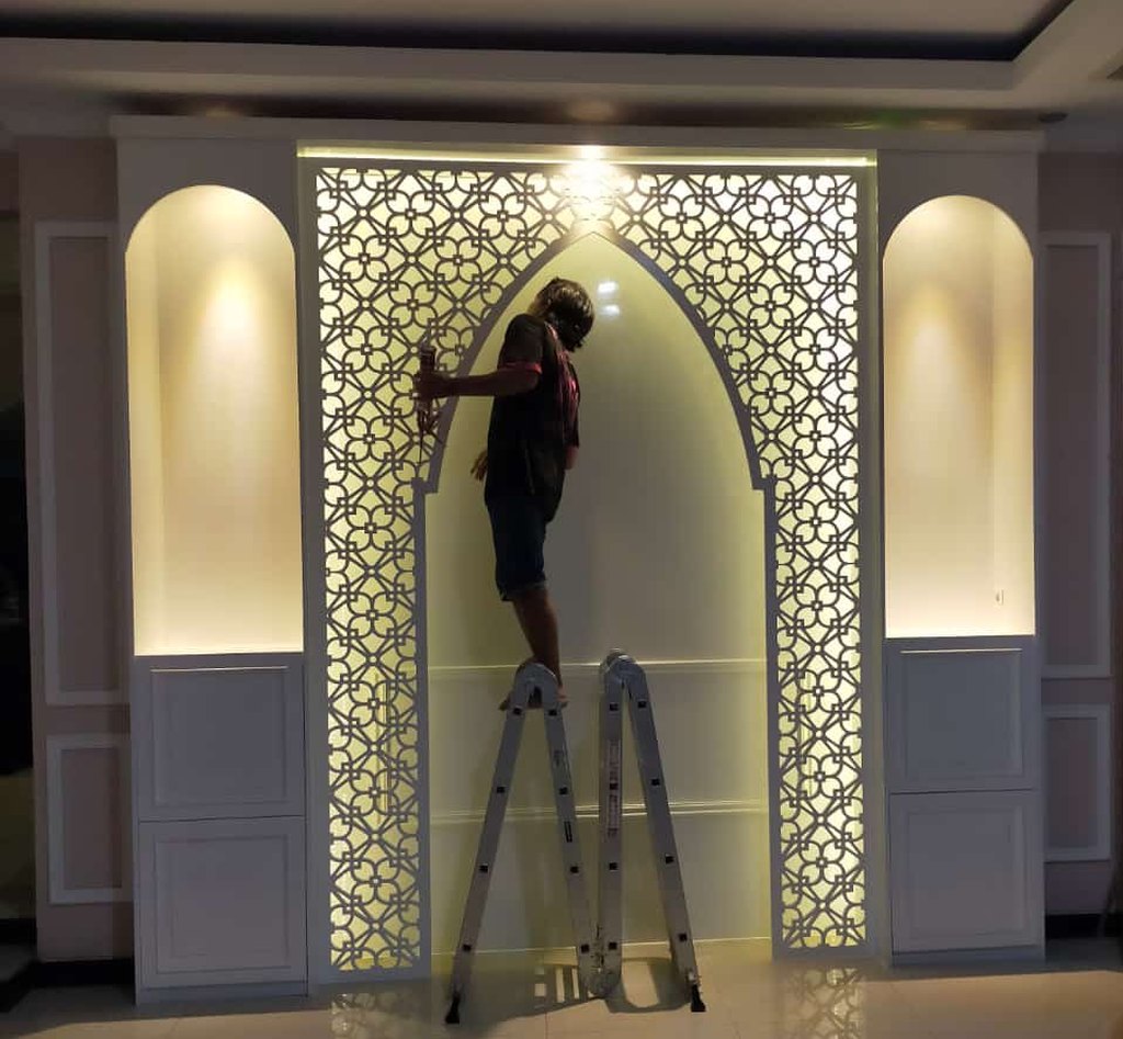 Harga Pembuatan Mihrab - Mihrab Cutting Ornamen Masjid & Rumah