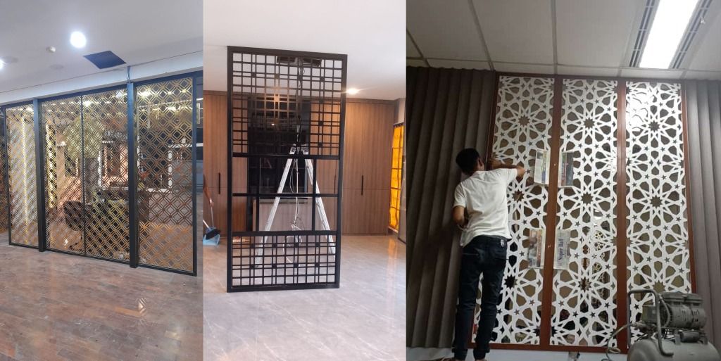 Harga Partisi Laser Cutting - Partisi Sekat Koridor & Backwall Per Meter